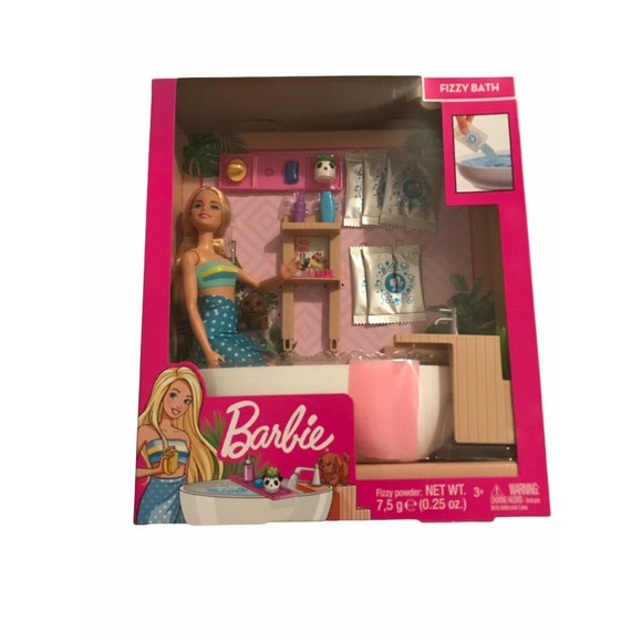 Barbie | Toys | Barbie Fizzy Bath Doll Playset With Puppy Many ...